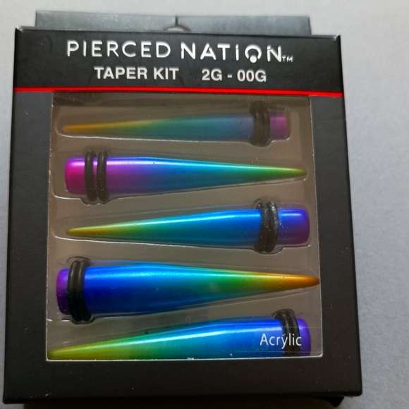 Accessories | New Rainbow Taper Kit Body Jewelry 2g 0g | Poshmark